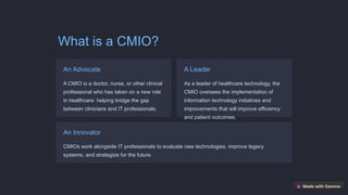 The Role of Chief Medical Information Officer | PPTX
