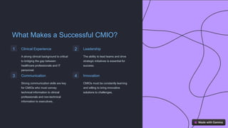 The Role of Chief Medical Information Officer | PPT