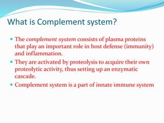 The role of complement system in acute inflamation | PPT