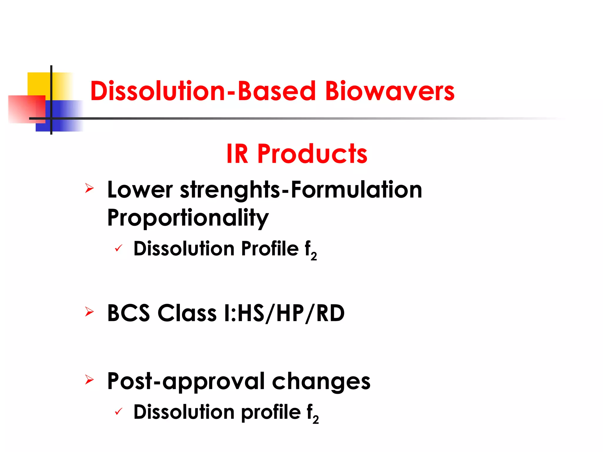 The role of dissolution in the demonstration of bioequivalence | PPT