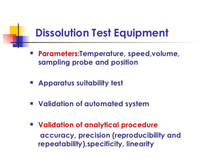 The role of dissolution in the demonstration of bioequivalence