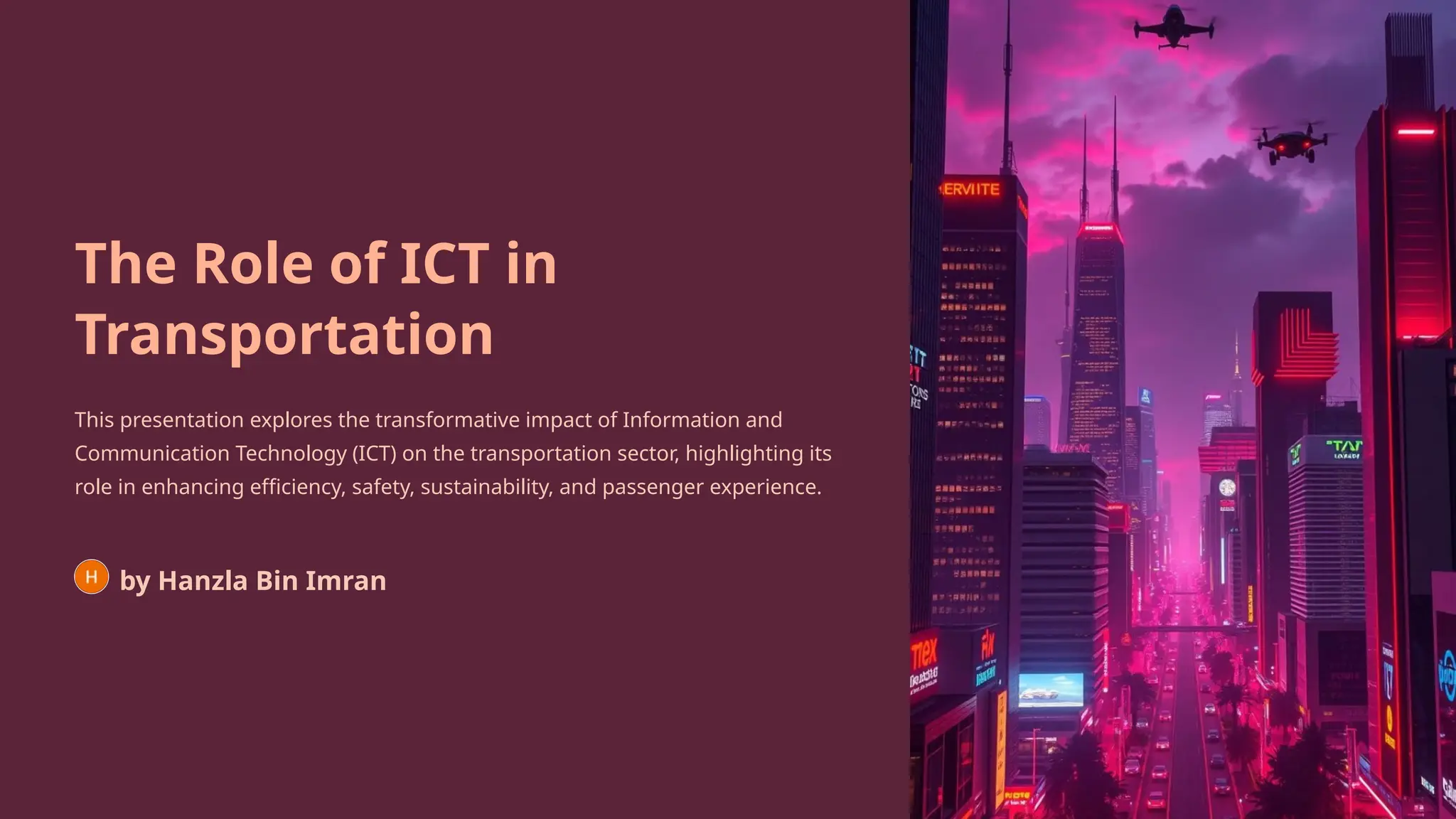 The-Role-of-ICT-in-Transportation based on real life applications.pptx