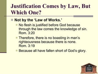 The Role of 'Law' in your Salvation | PPT