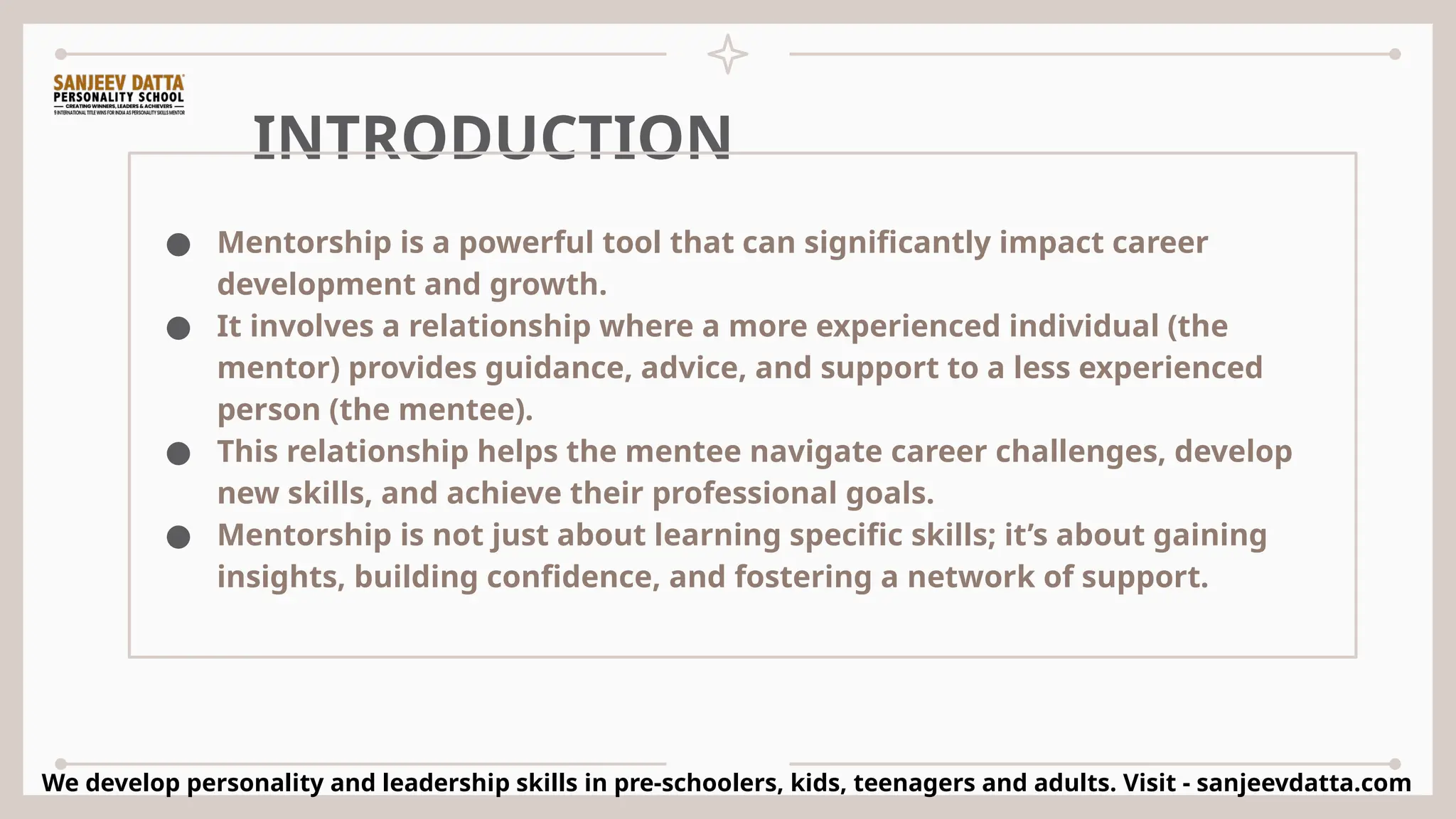 The Role of Mentorship in Accelerating Career Growth | PPTX