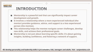 The Role of Mentorship in Accelerating Career Growth | PPT