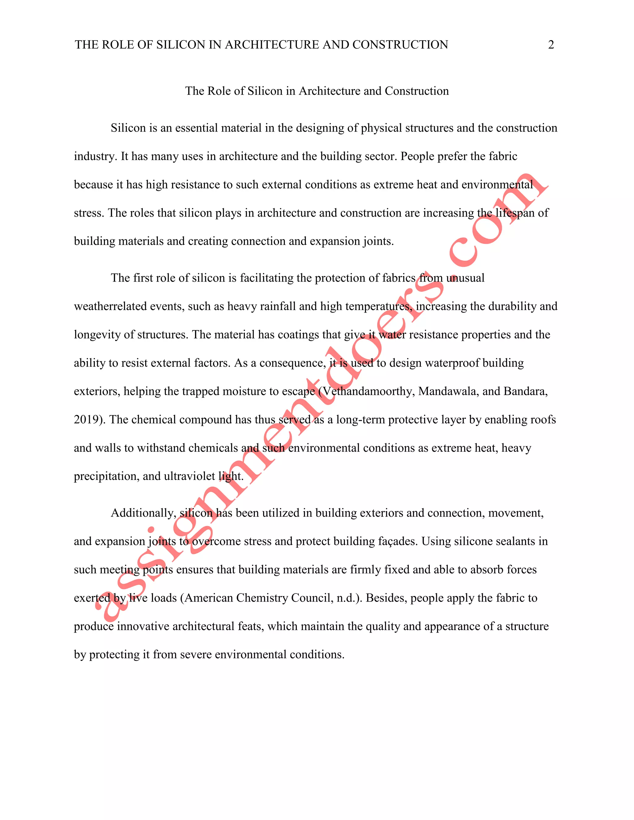 The Role of Silicon in Architecture and Construction | PDF