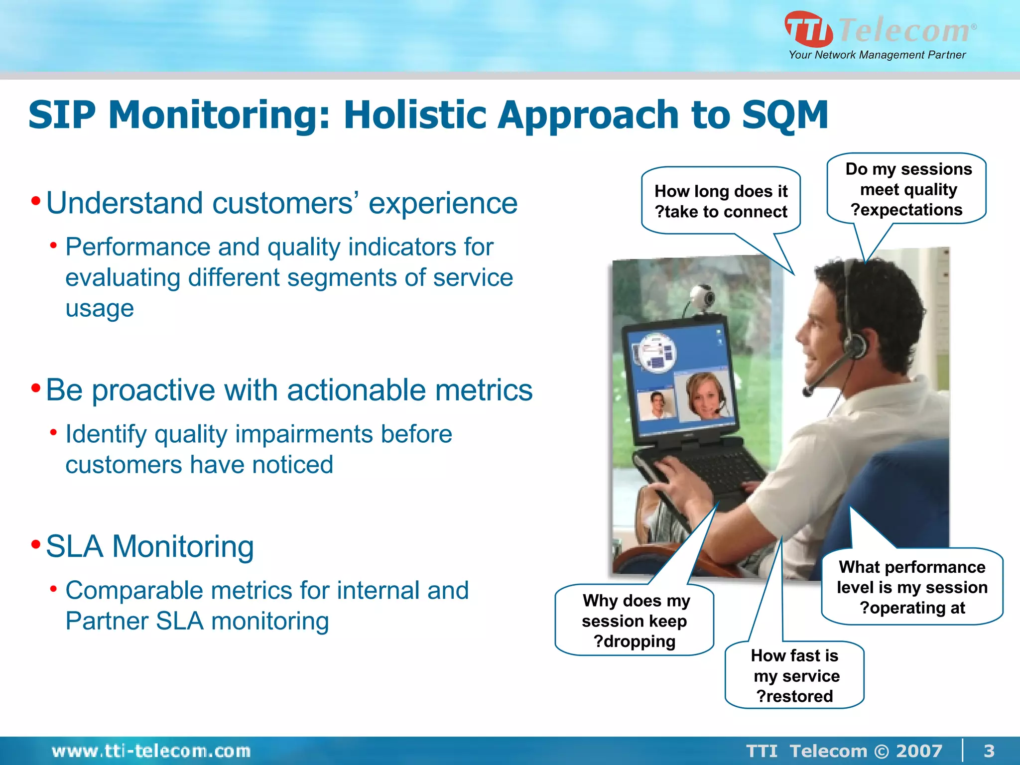 SIP in Service Quality Monitoring | PPT