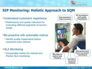 SIP in Service Quality Monitoring | PPT