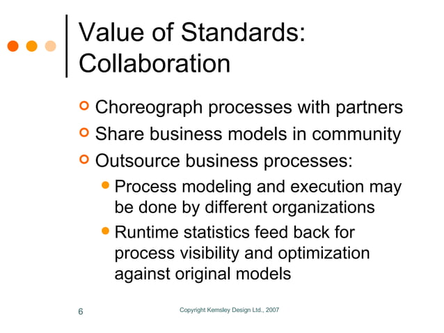 The Role of Standards in BPM | PPT