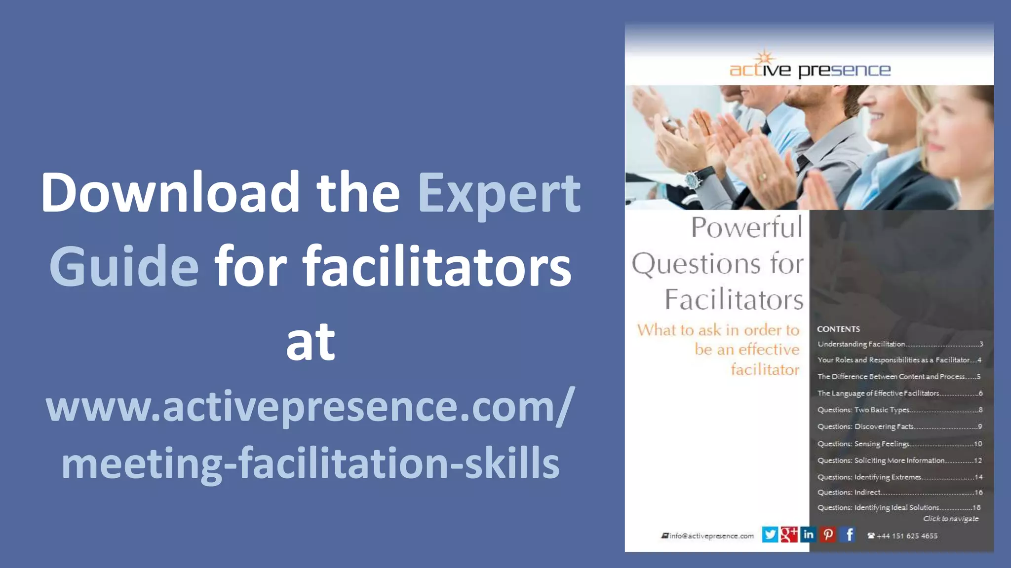 The Roles & Responsibilities of a Facilitator | PPTX