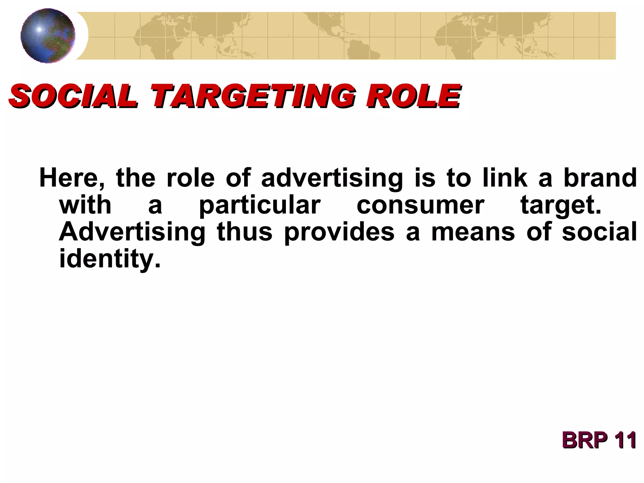 The Roles Of Advertising | PPT