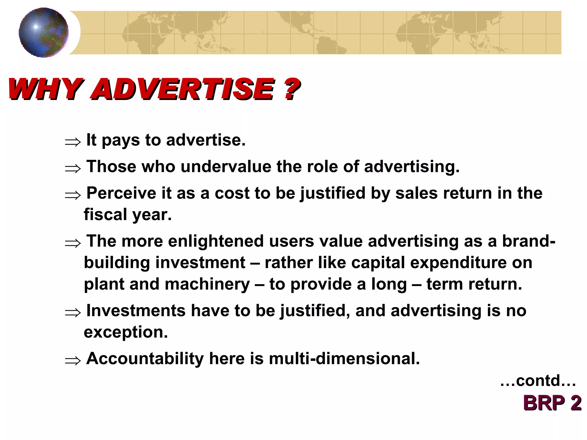The Roles Of Advertising | PPT
