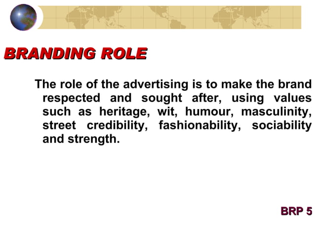 The Roles Of Advertising | PPT