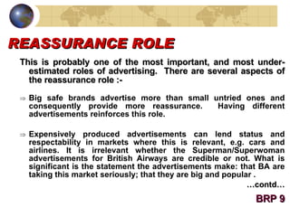The Roles Of Advertising | PPT