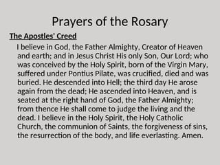 The Holy Rosary The Holy Rosary The Holy Rosary | PPT