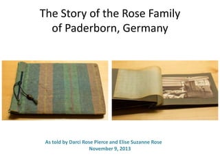 The rose family__2013-11-08 | PPT
