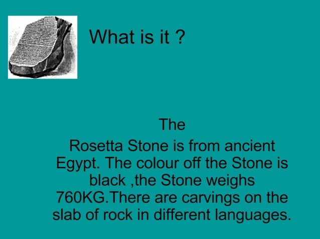 The Rosetta Stone!By Maggie | PPT