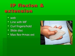 Hand Therapy - The Rule Of Thumb | PPT