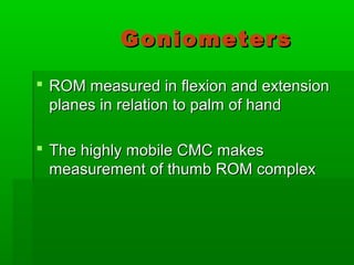 Hand Therapy - The Rule Of Thumb | PPT