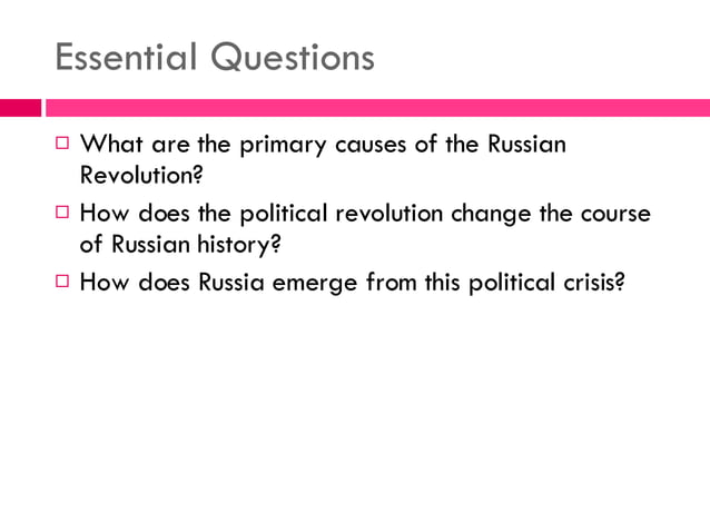 The Russian Revolution Of 1917 1924 | PPT