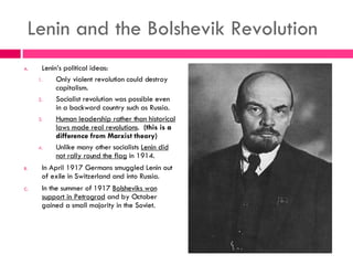 The Russian Revolution Of 1917 1924 | PPT
