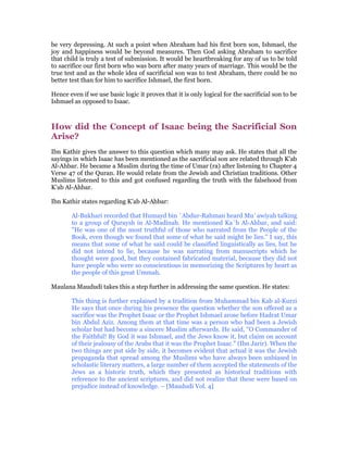 The sacrificial son Ishmael or Isaac | PDF