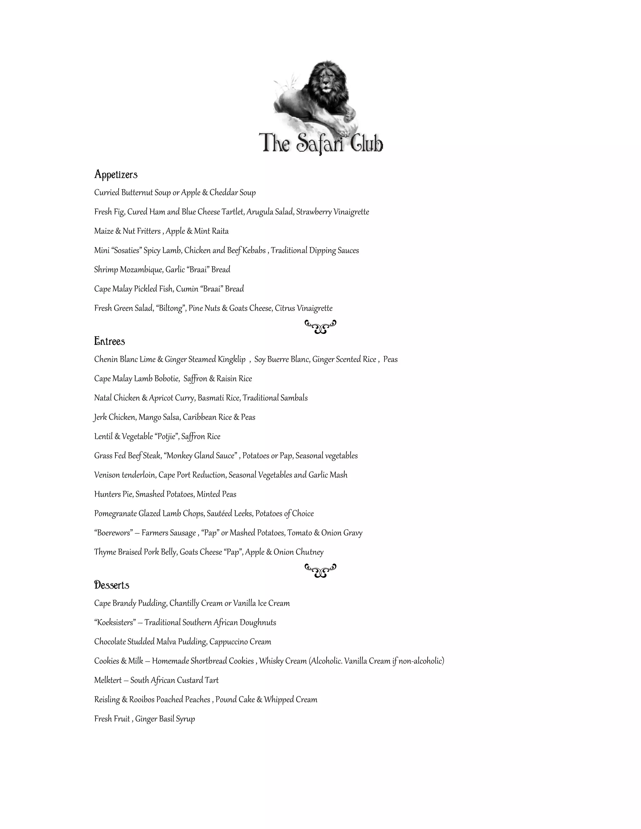 The Safari Club | PDF