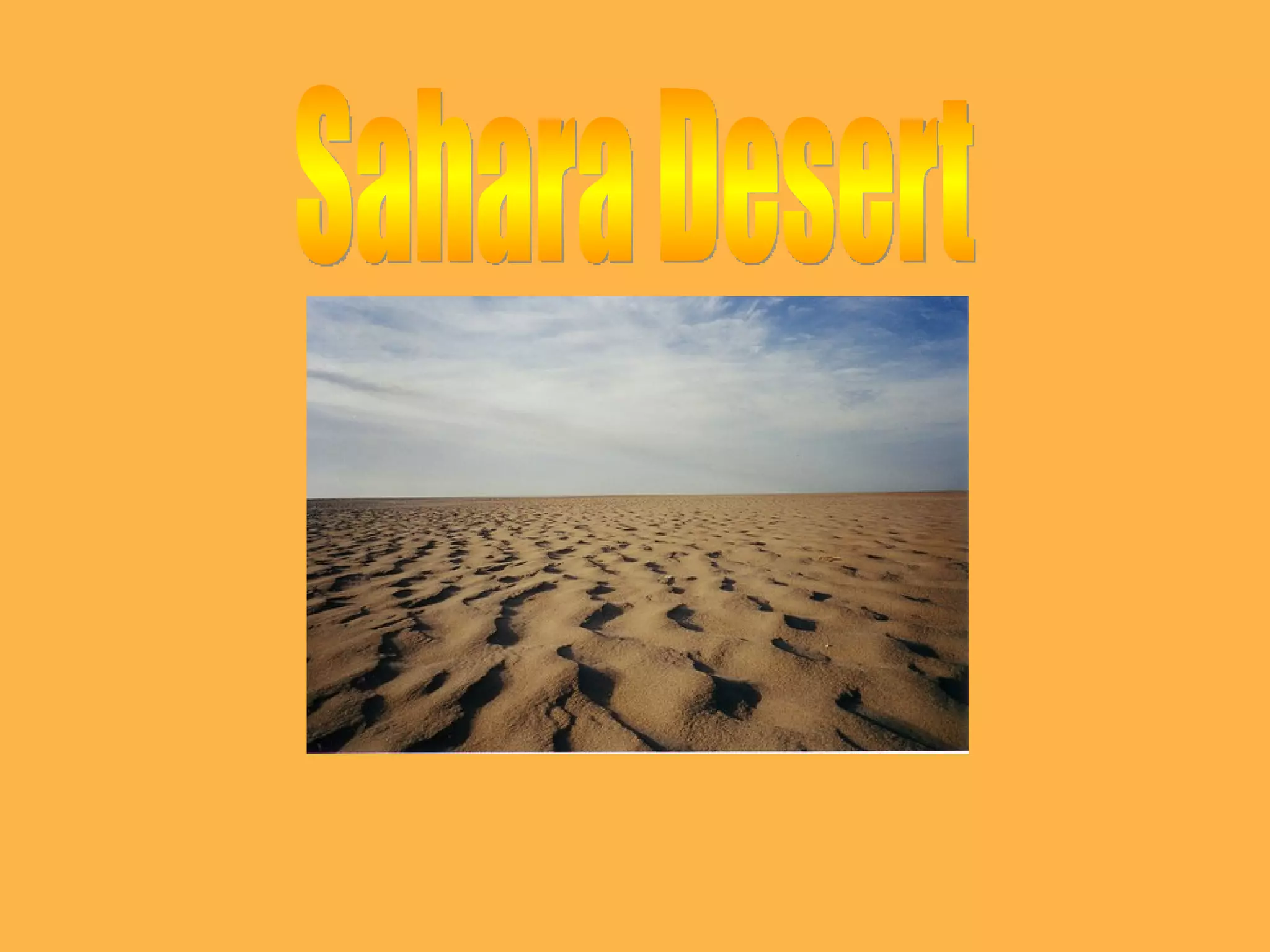 The Sahara Desert | PPT