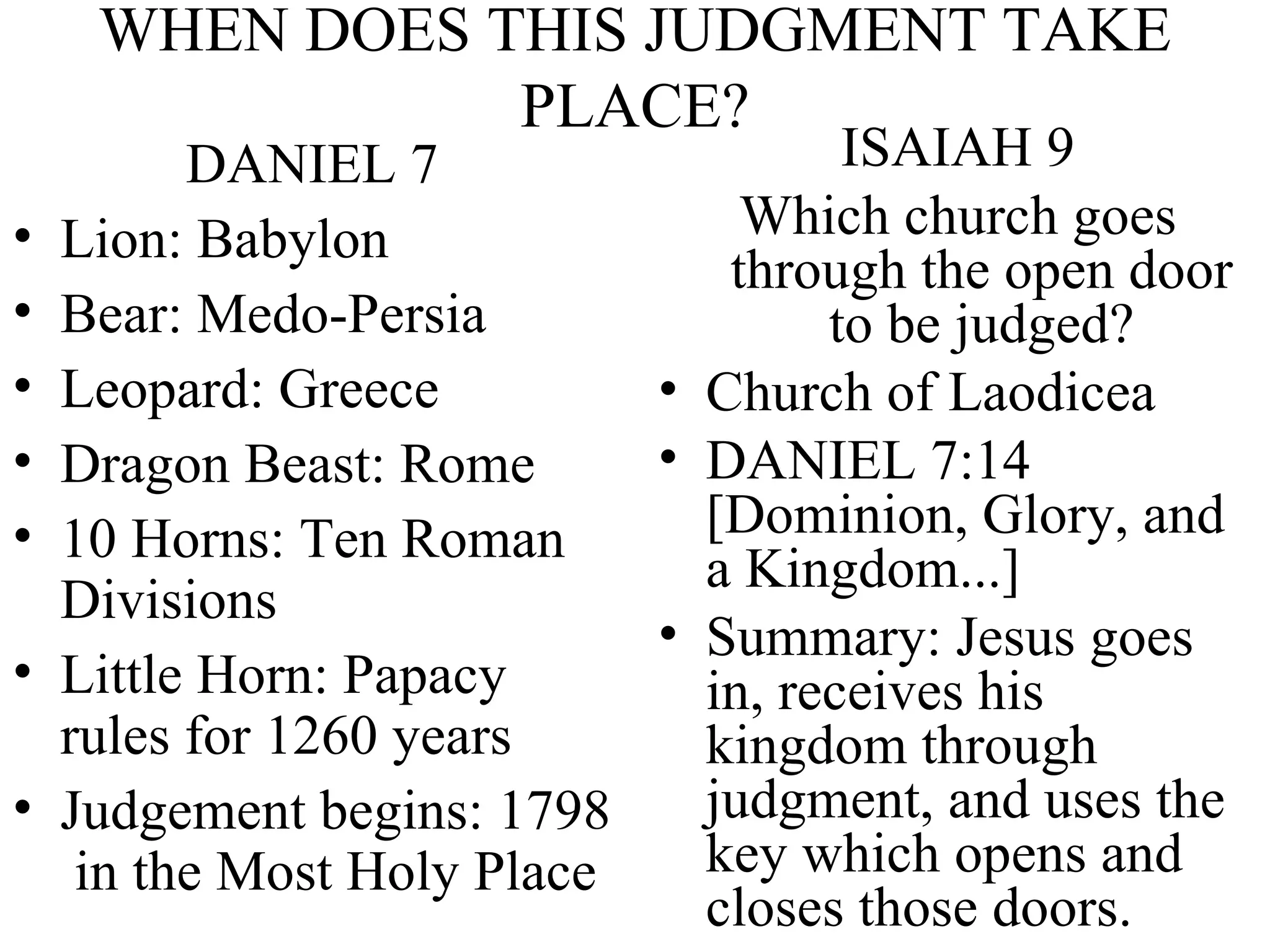 The Sanctuary Message | PPT
