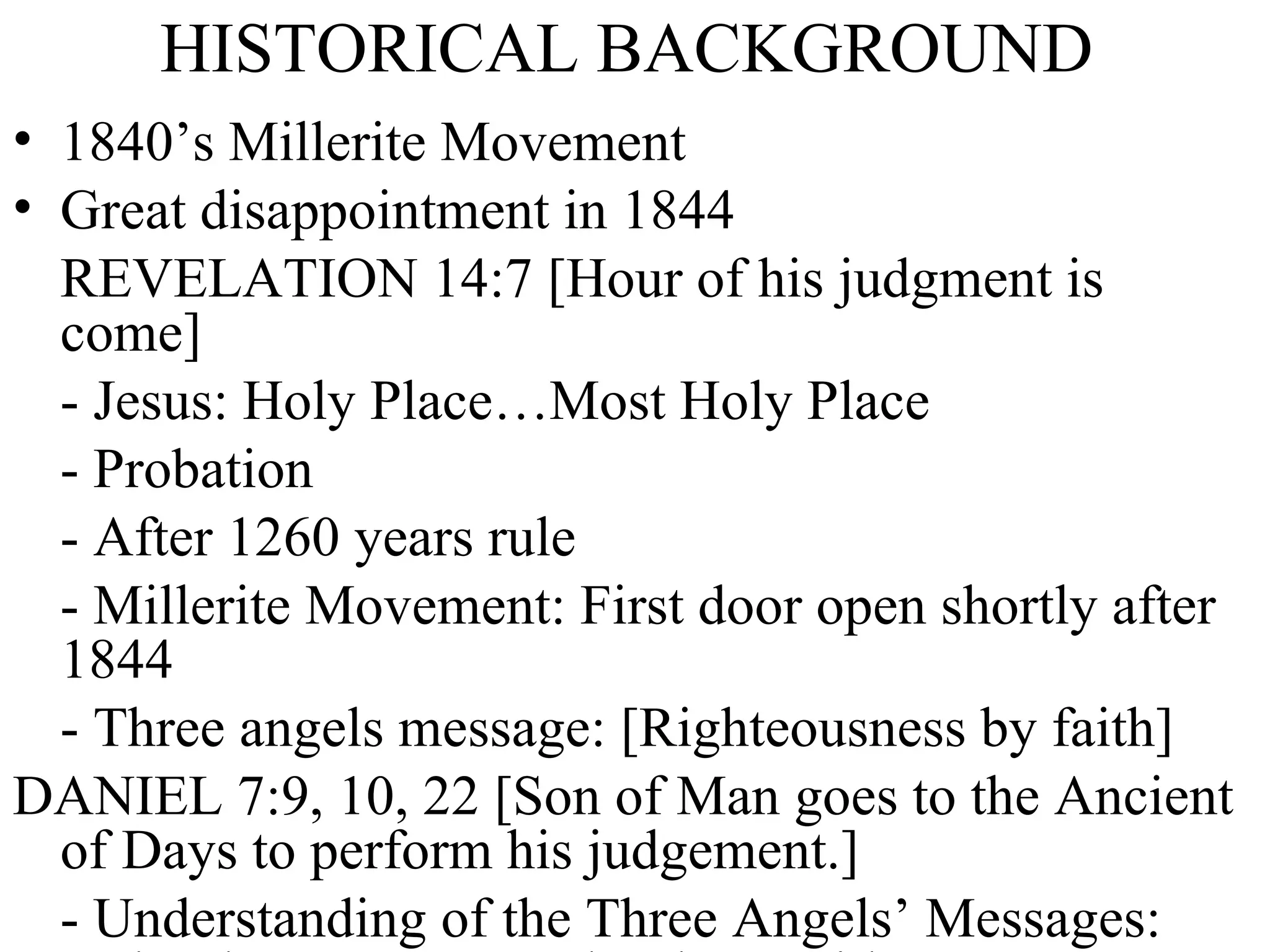 The Sanctuary Message | PPT