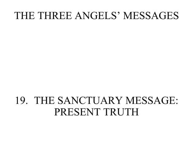 The Sanctuary Message | PPT | Christianity | Religion & Spirituality