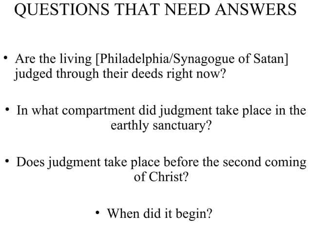 The Sanctuary Message | PPT | Christianity | Religion & Spirituality