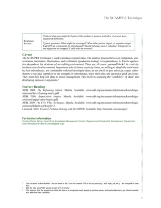 The scamper-technique | PDF