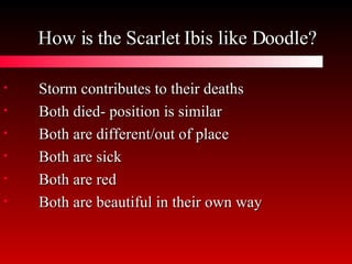 The Scarlet Ibis Final | PPT