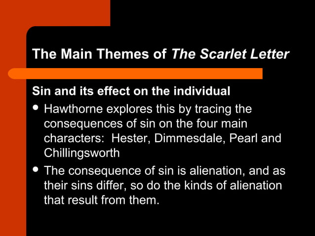 Introduction to the Scarlet Letter | PPT