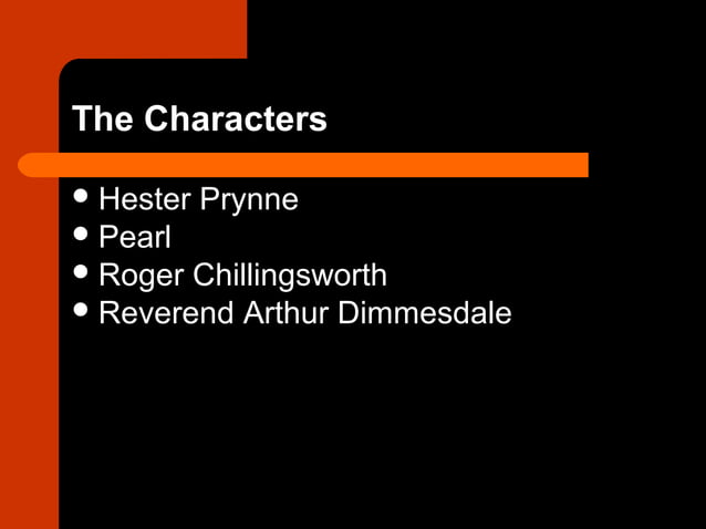 Introduction to the Scarlet Letter | PPT