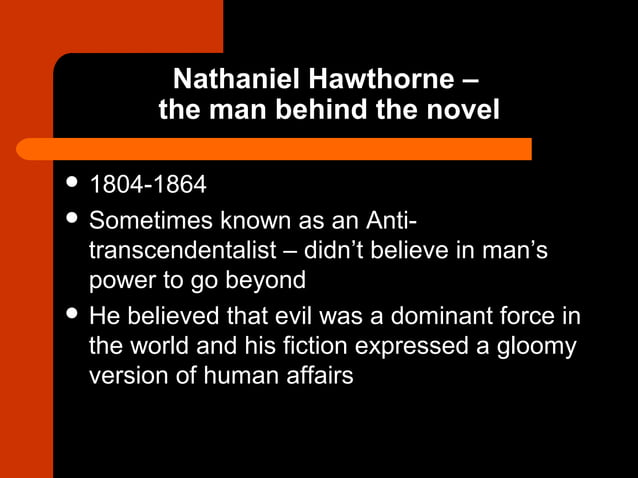 Introduction to the Scarlet Letter | PPT