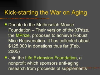 The Science and Ethics of Life Extension | PPT