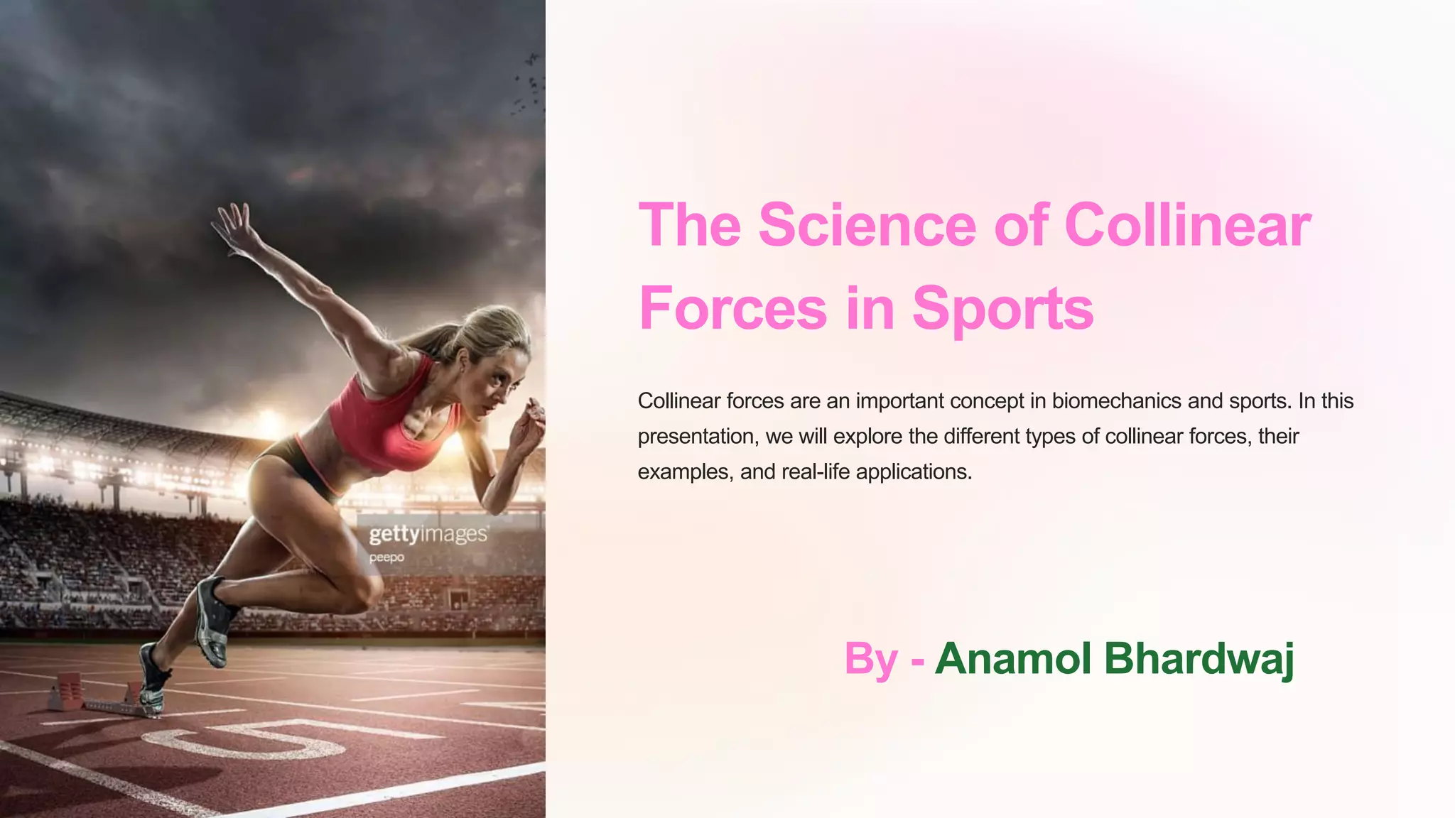 Collinear Forces in Sports | PPTX