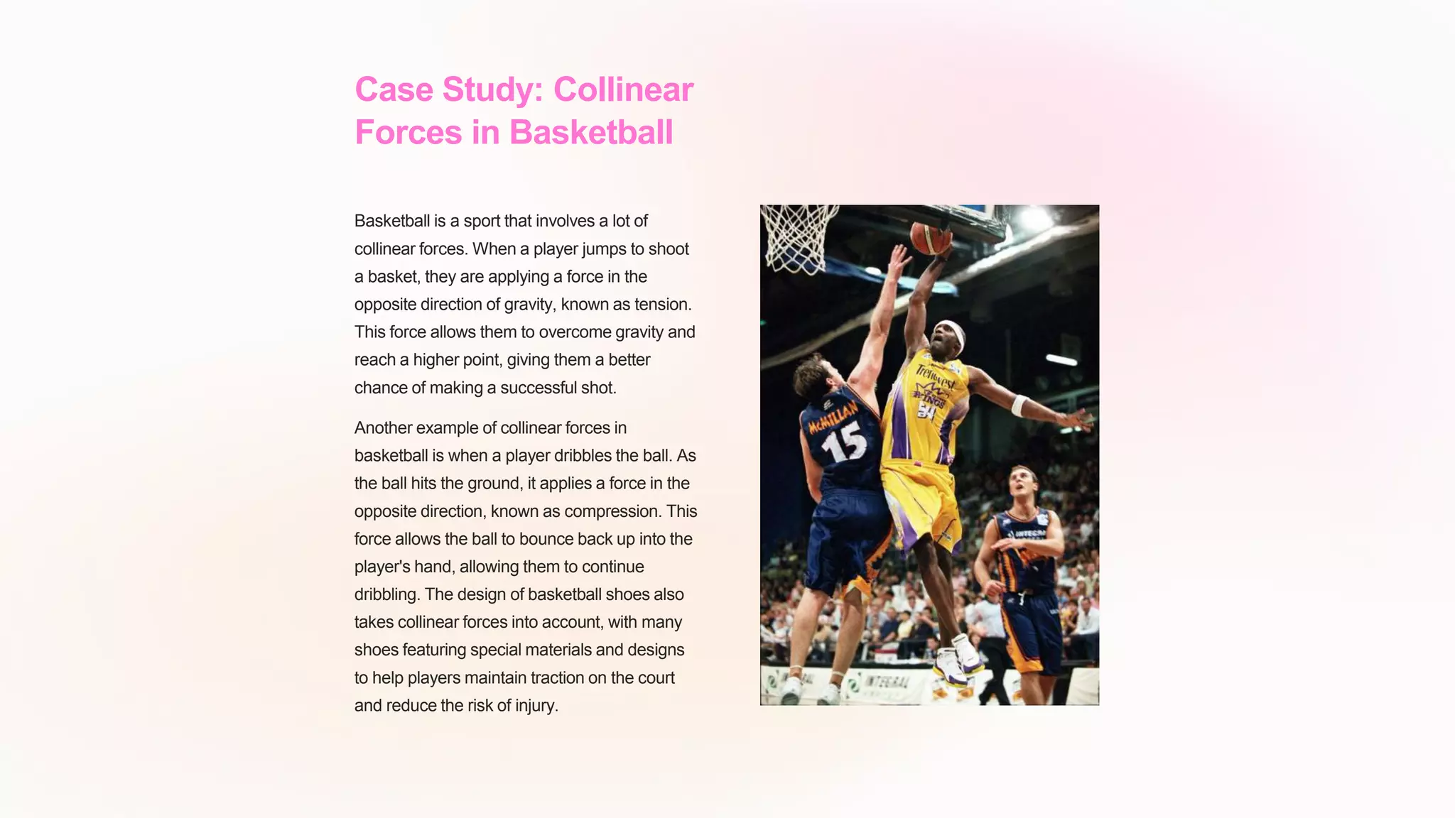 Collinear Forces in Sports | PPTX