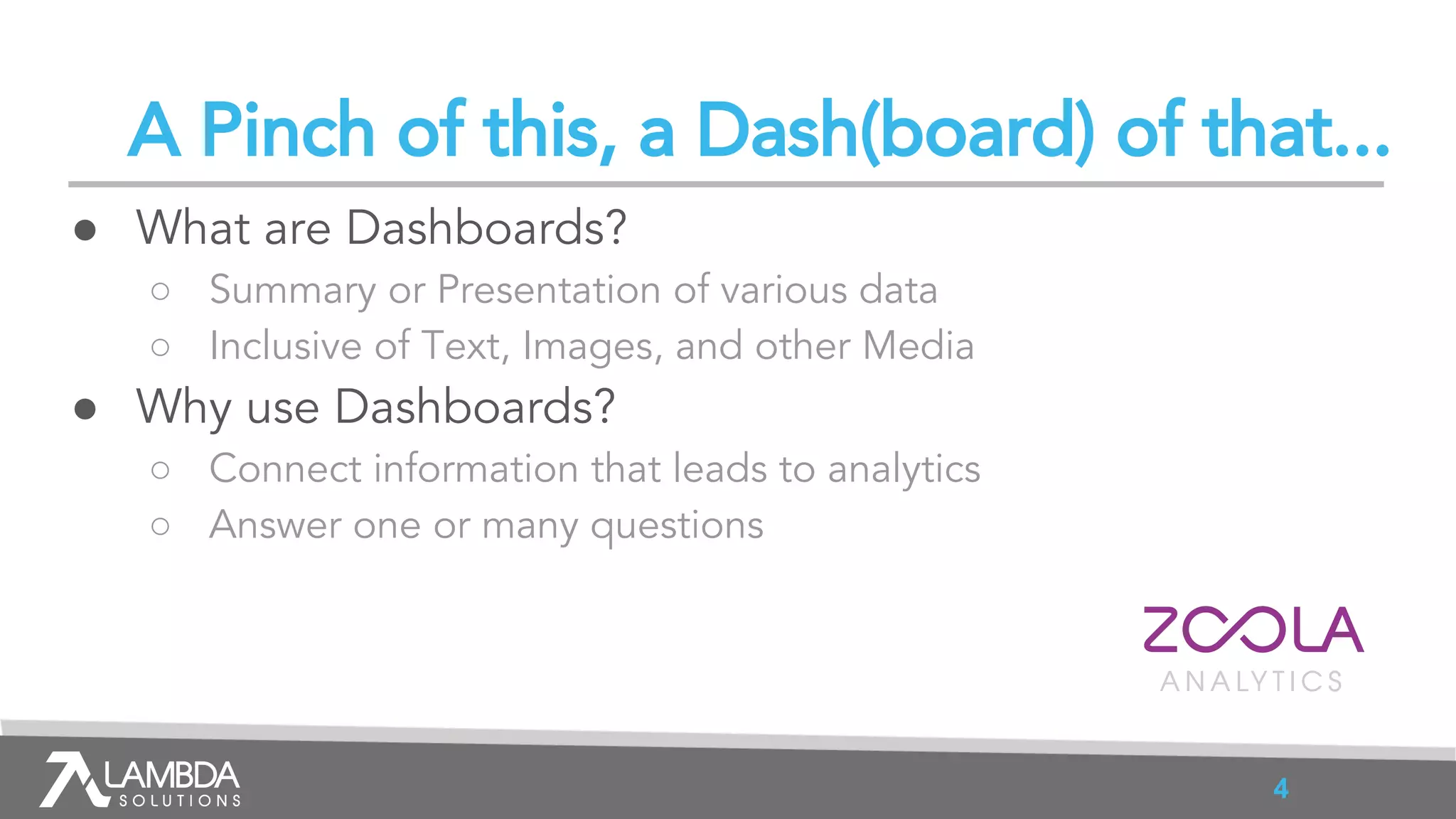 The Season for Reason: The Principles of Dashboard Design | PDF