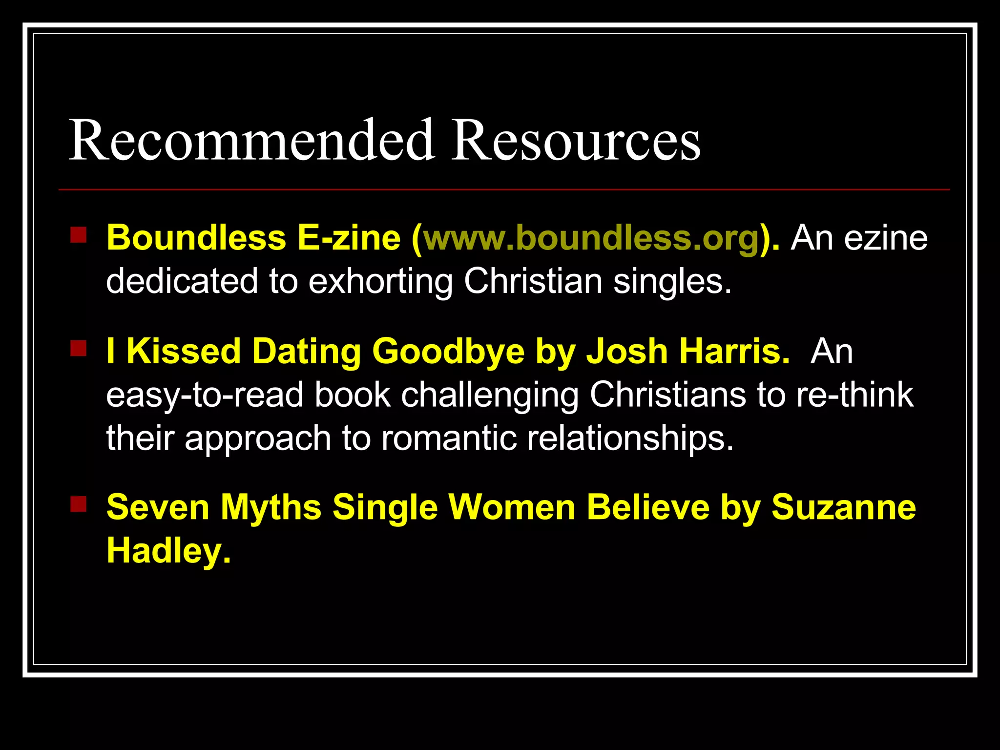 The Season of Singleness | PPT