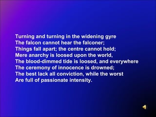 The Second Coming William Butler Yeats | PPT