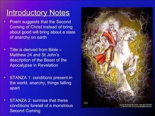 The Second Coming William Butler Yeats | PPT