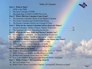 The Secret Calendar Codes 3 of 7 | PPTX