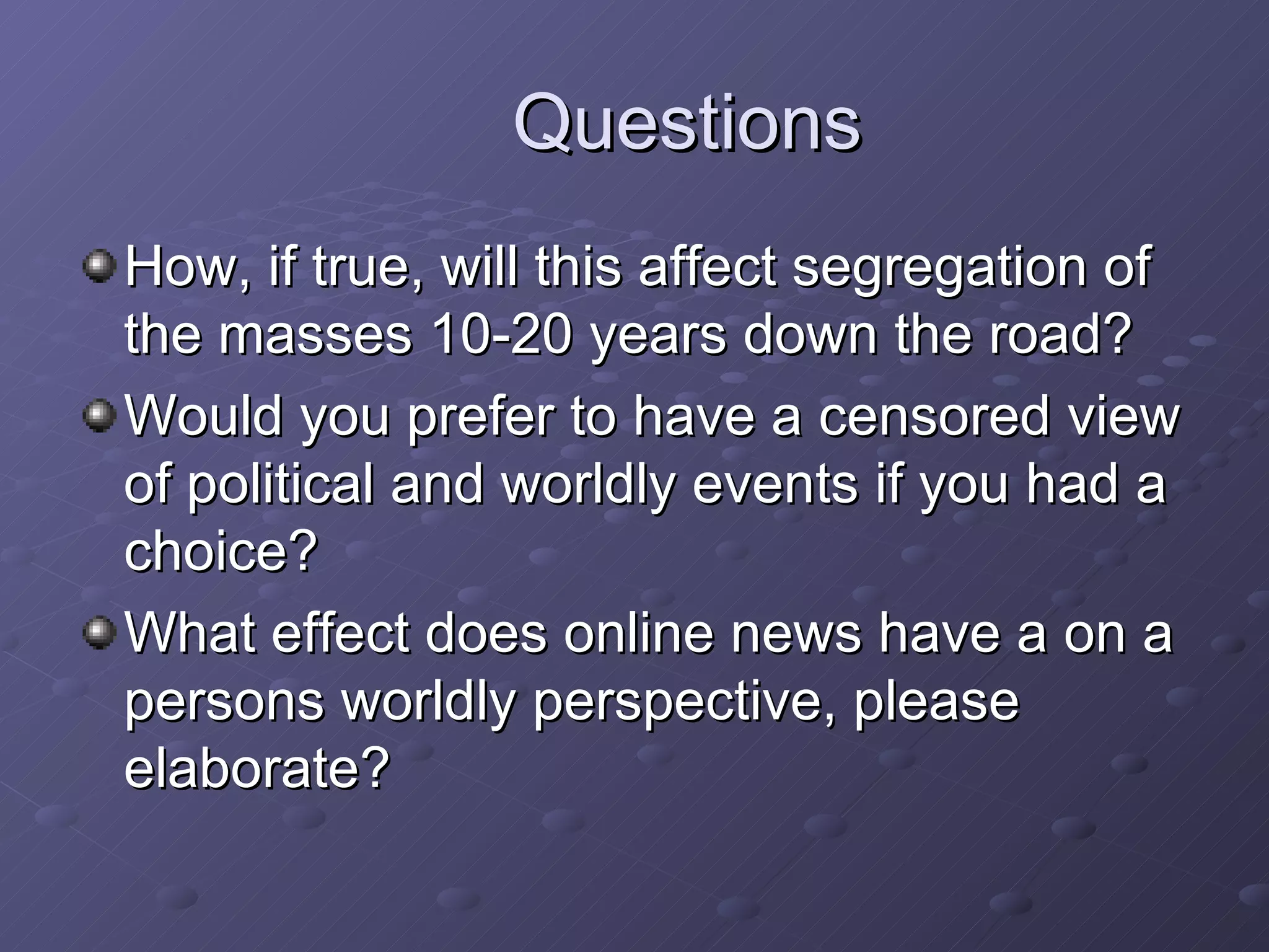 The Seeds Of Audience Fragmentation | PPT