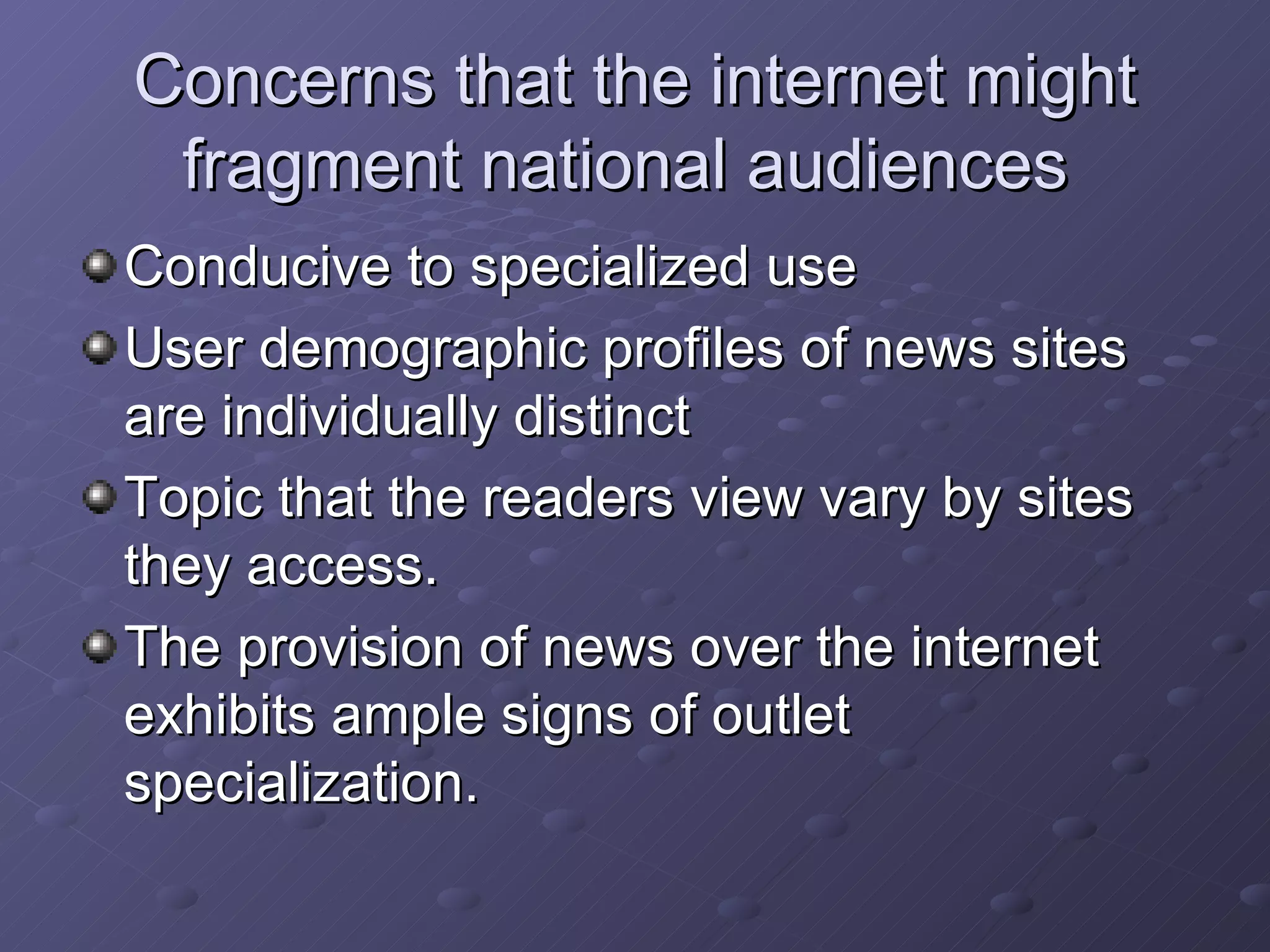 The Seeds Of Audience Fragmentation | PPT