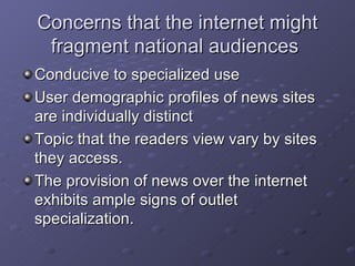 The Seeds Of Audience Fragmentation | PPT