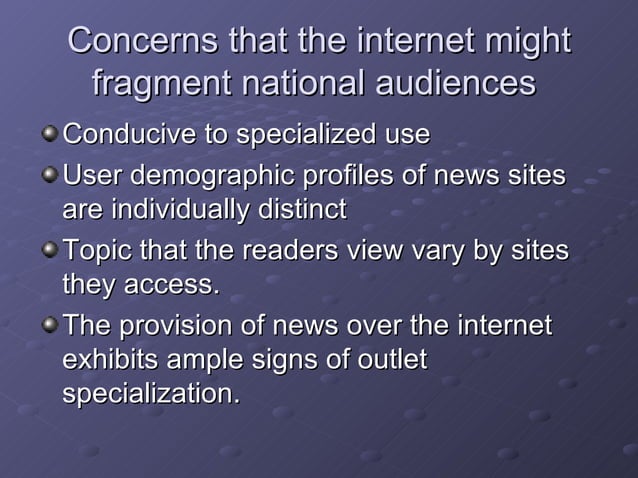 The Seeds Of Audience Fragmentation | PPT