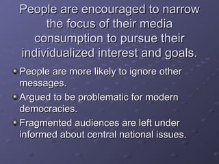 The Seeds Of Audience Fragmentation | PPT